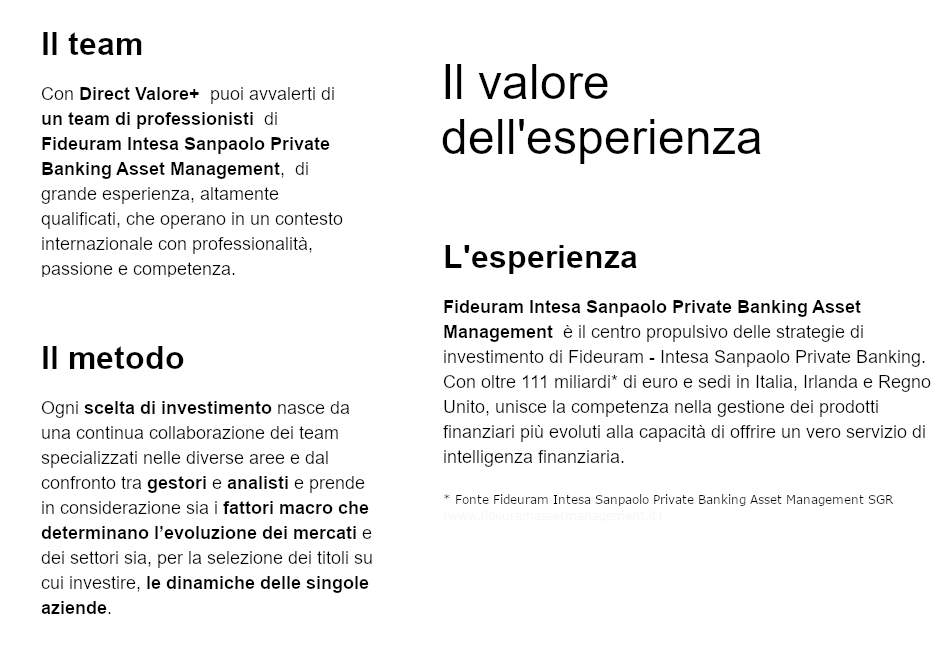 Gestioni Patrimoniali | Fideuram Direct